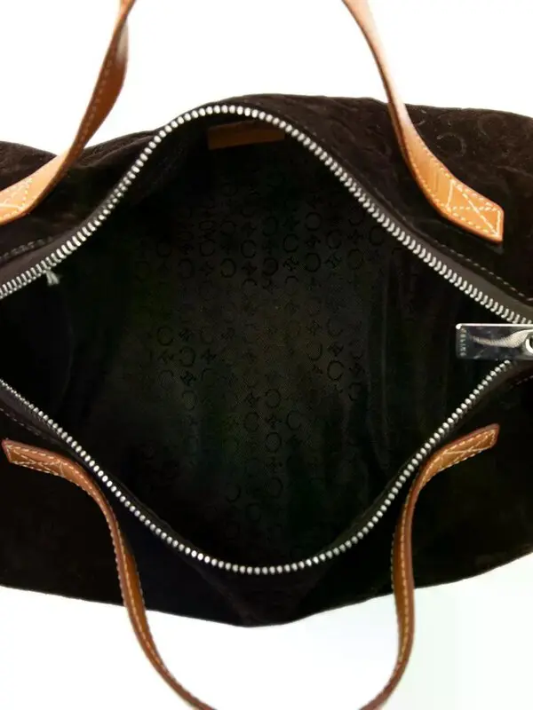 Celine 20th Century C Macadam Suede Handbag