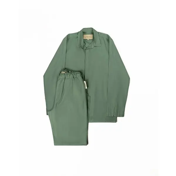 HOUSE BABYLON Tencel Set Dusty Green - Blue
