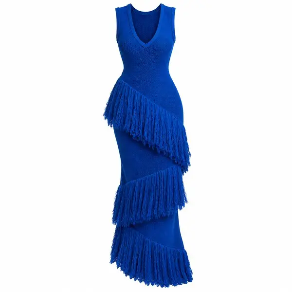 OFUURE Uyai Fringe Maxi Dress