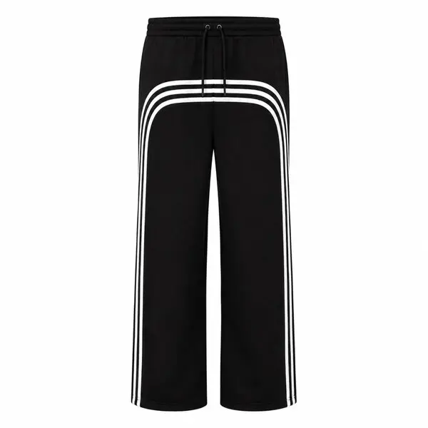 CHIC URBAN Arc Straight-leg Joggers- & White