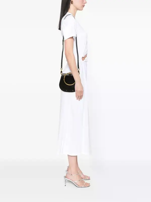 Chloé 2018 Small Leather Nile Bracelet Satchel - Black