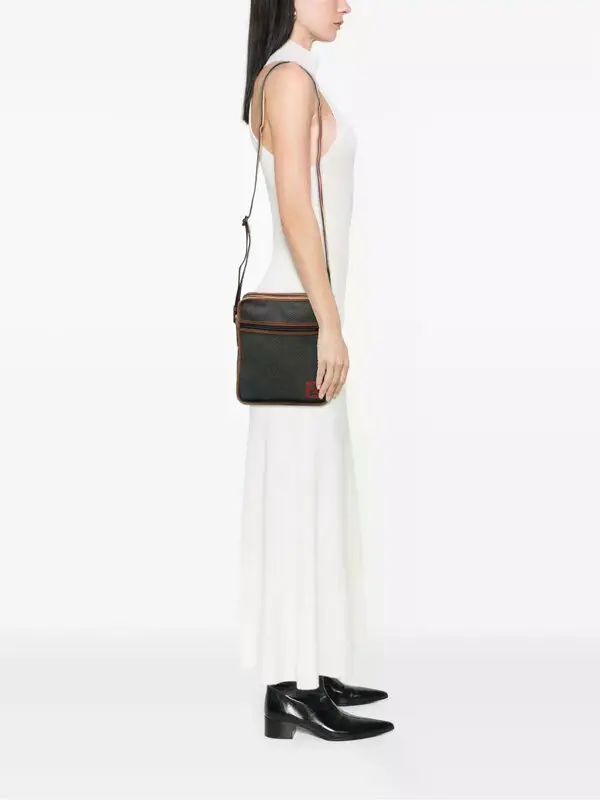 Fendi 2000-2010 Denim Ff Crossbody Bag