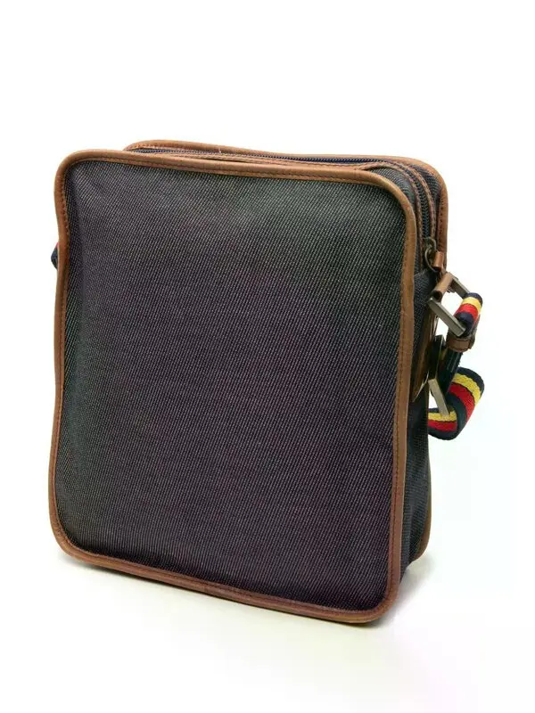 Fendi 2000-2010 Denim Ff Crossbody Bag