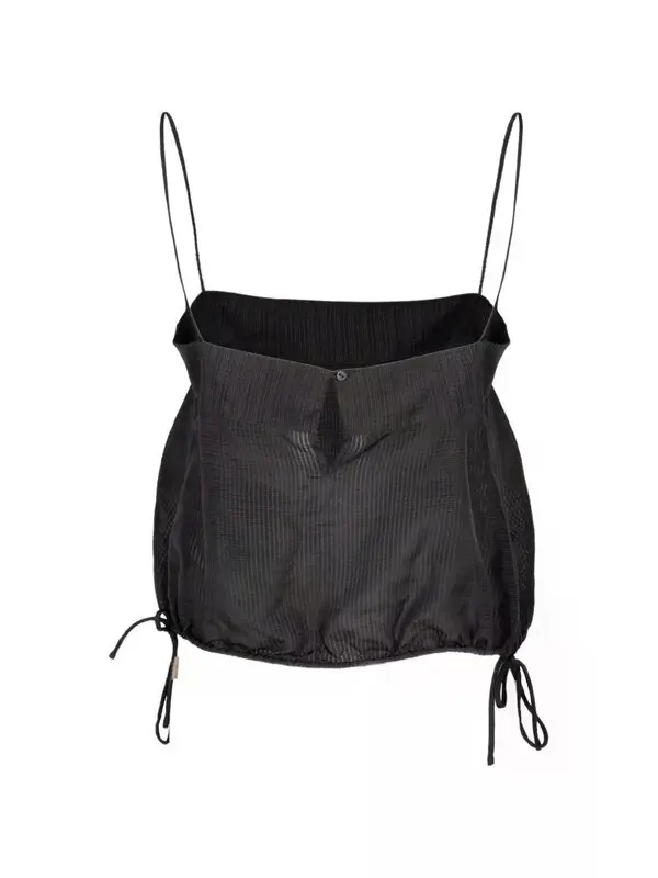 ST. AGNI Drawstring-hem Top