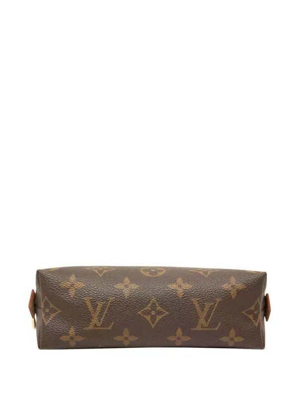 LOUIS VUITTON 2000 Monogram Cosmetic Pm Pouch - Brown
