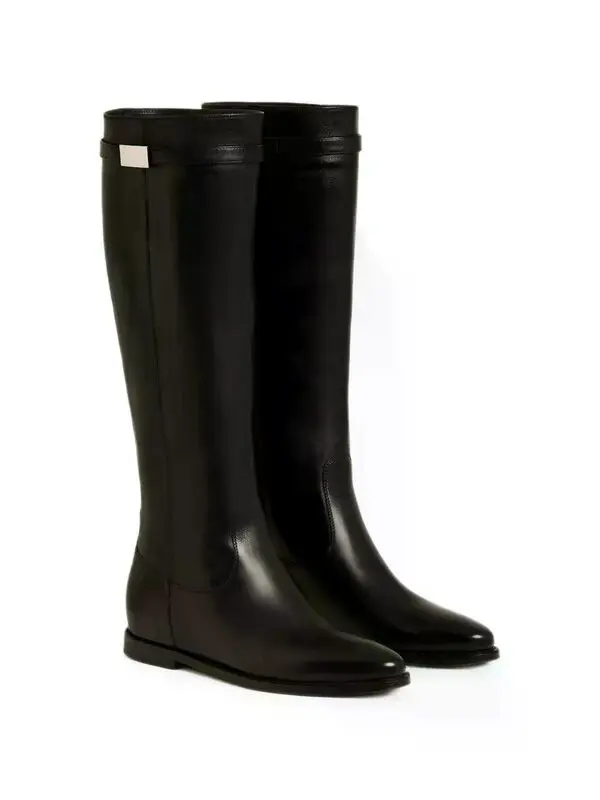 Kiton Logo-plaque Leather Boots