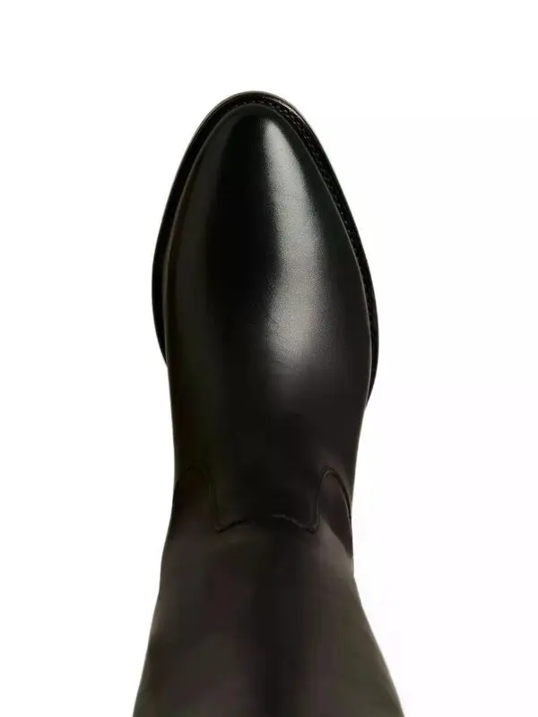 Kiton Logo-plaque Leather Boots
