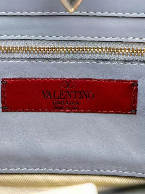 Valentino Garavani 2018-2026 Mini Leather Rockstud Trapeze Satchel