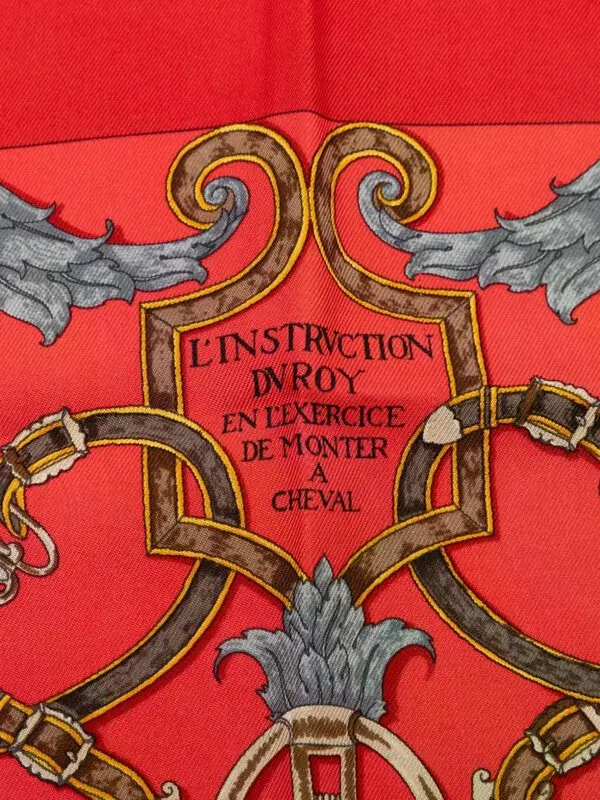 Hermès 20th Century L Instruction Du Roy Silk Handkerchief