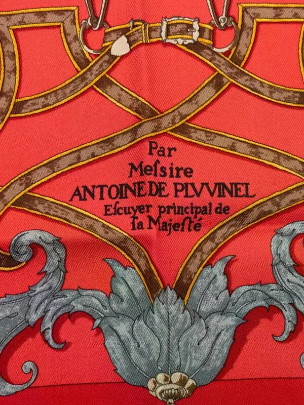 Hermès 20th Century L Instruction Du Roy Silk Handkerchief