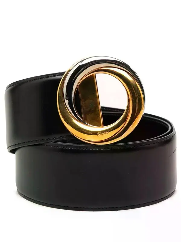 Cartier 1990-2026 Leather Trinity Belt - Black