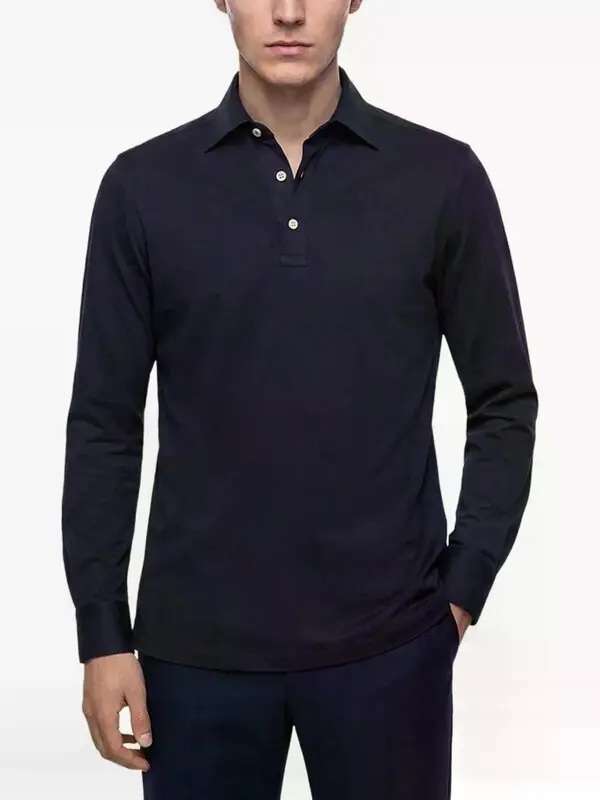 Kiton Positano Long-sleeve Shirt - Blue