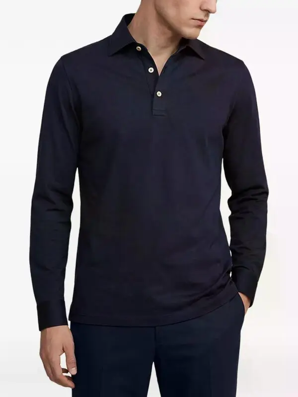 Kiton Positano Long-sleeve Shirt - Blue