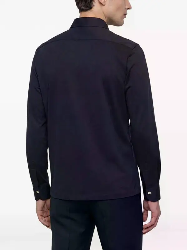 Kiton Positano Long-sleeve Shirt - Blue
