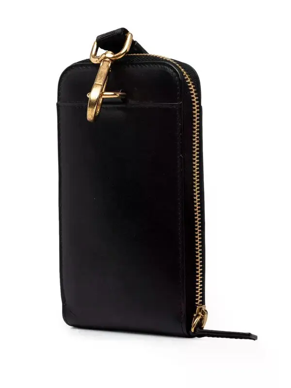 Versace 2021-2026 Leather Medusa Phone Pouch Crossbody Bag