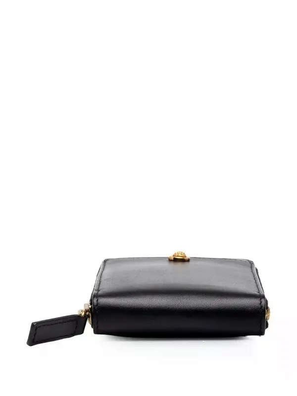 Versace 2021-2026 Leather Medusa Phone Pouch Crossbody Bag
