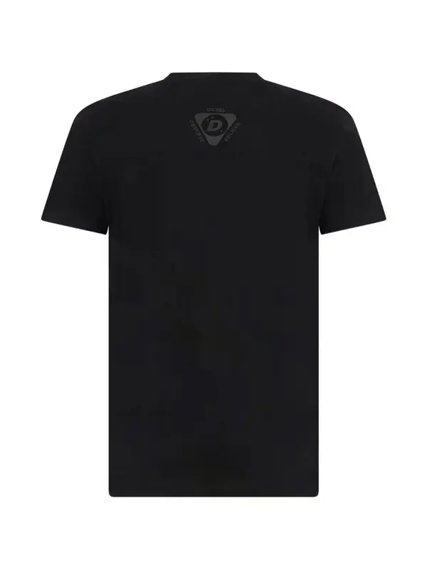 DIESEL® Logo-print Cotton T-shirt - Black
