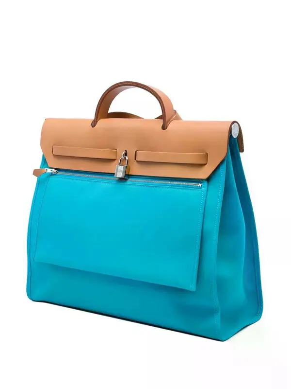Hermès 2012 Toile Verso Herbag Zip 39 Satchel