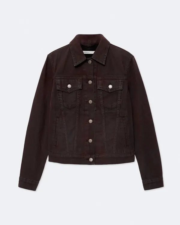 ALLSAINTS Regular-fit Flocked Denim Trucker Jacket