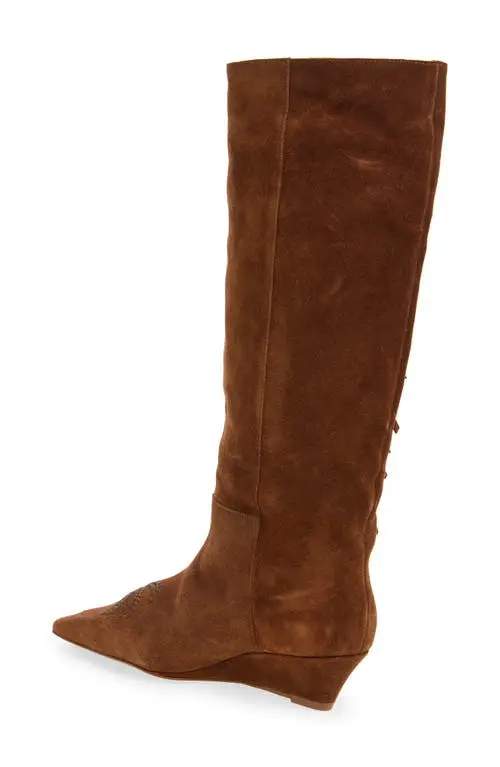 Farm Rio Boho Fringe Wedge Boot