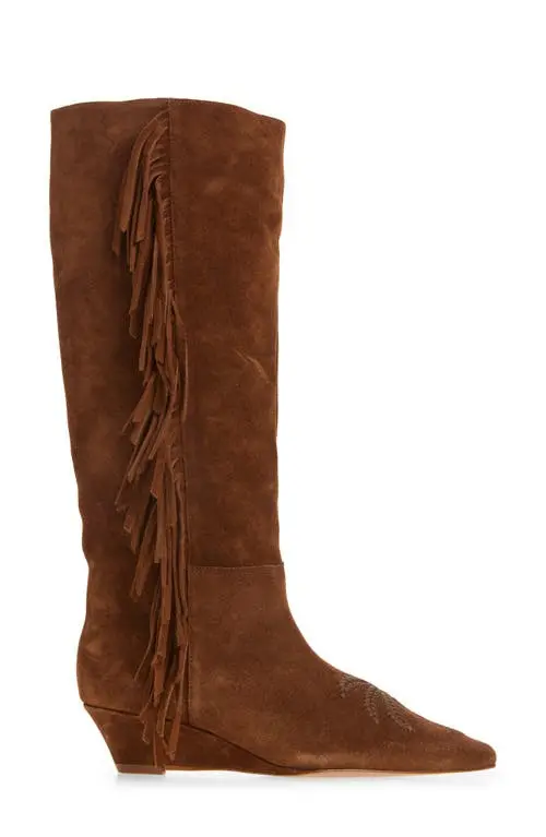 Farm Rio Boho Fringe Wedge Boot