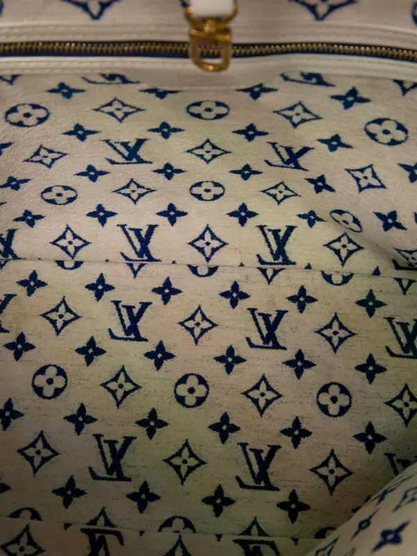 LOUIS VUITTON 1990-2010 Match Monogram Jacquard Velvet Neverfull Mm Tote Bag