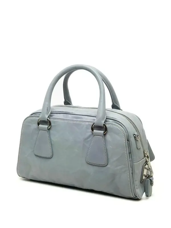 Prada 2010-2026 Nappa Antique Re Edition 2001 Top Handle Bag Satchel