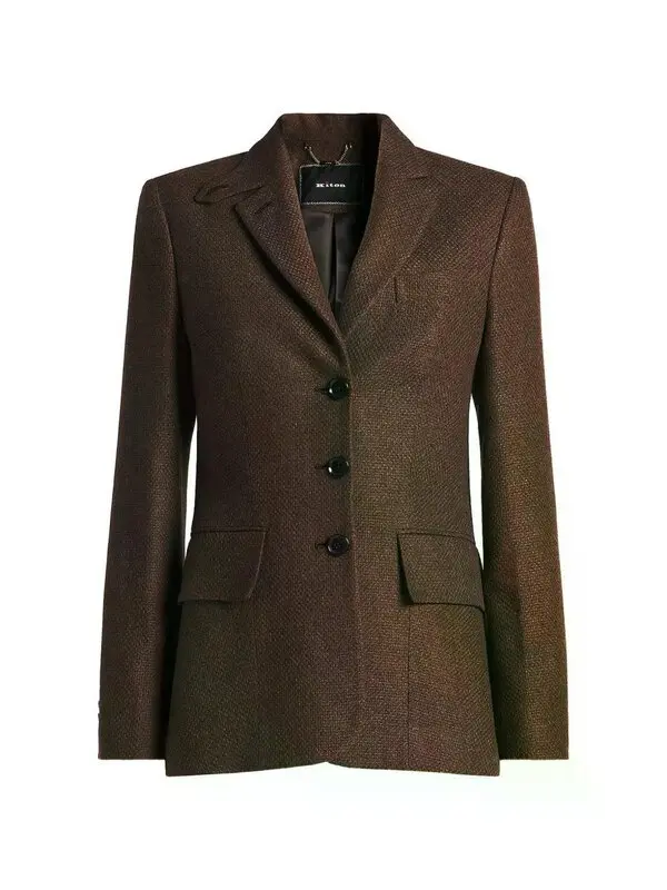 Kiton Single-breasted Notch-lapels Blazer