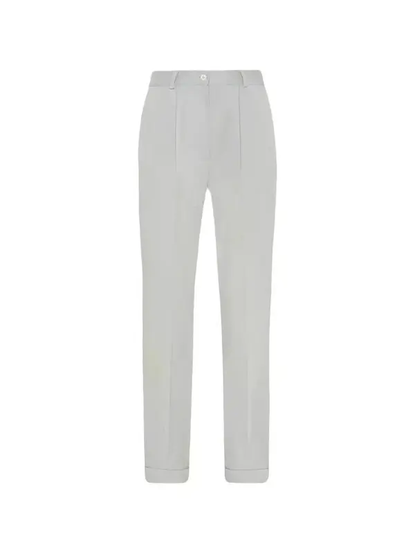 Kiton Belt-loop Turn-up Trousers - Grey