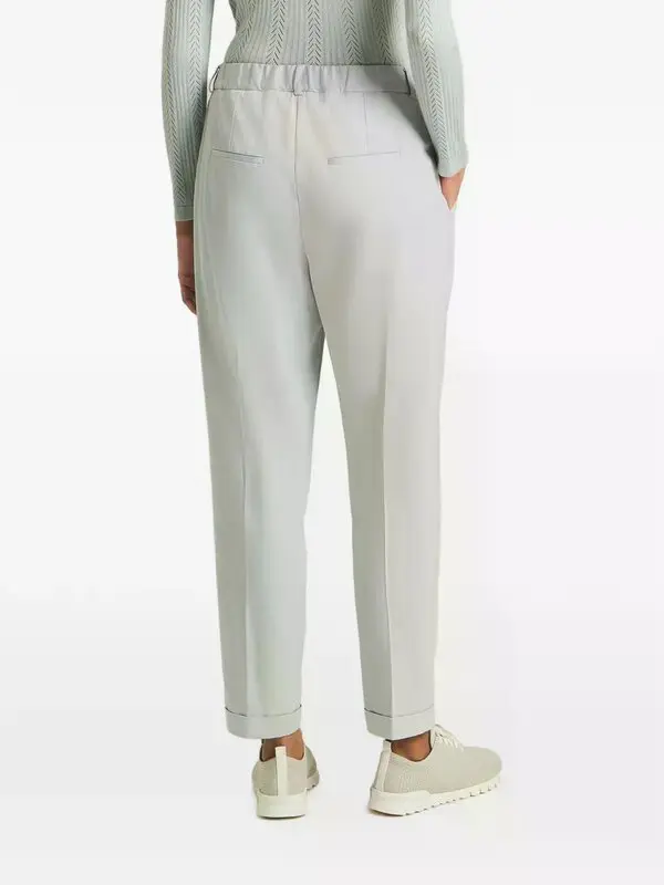 Kiton Belt-loop Turn-up Trousers
