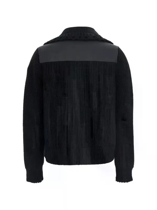 Moncler Quilted Knit-panel Jacket