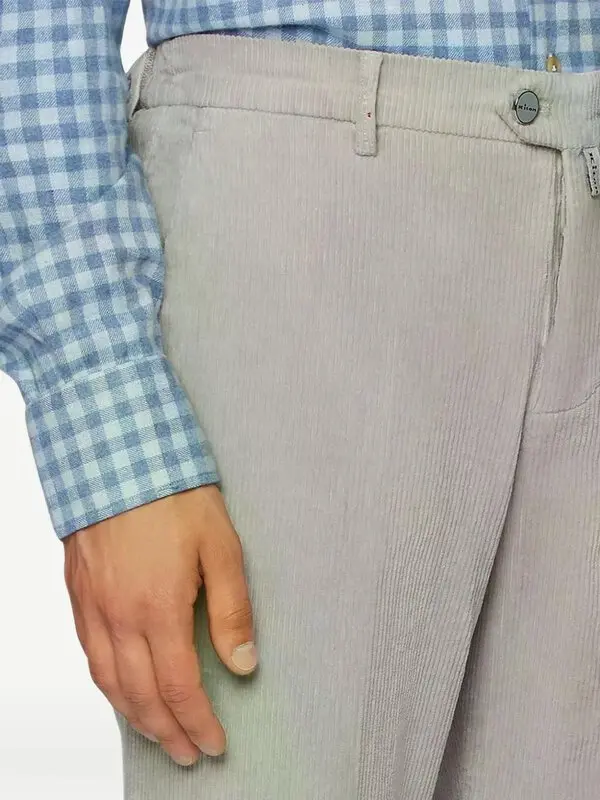 Kiton Belt-loop Logo-patch Tailored Trousers