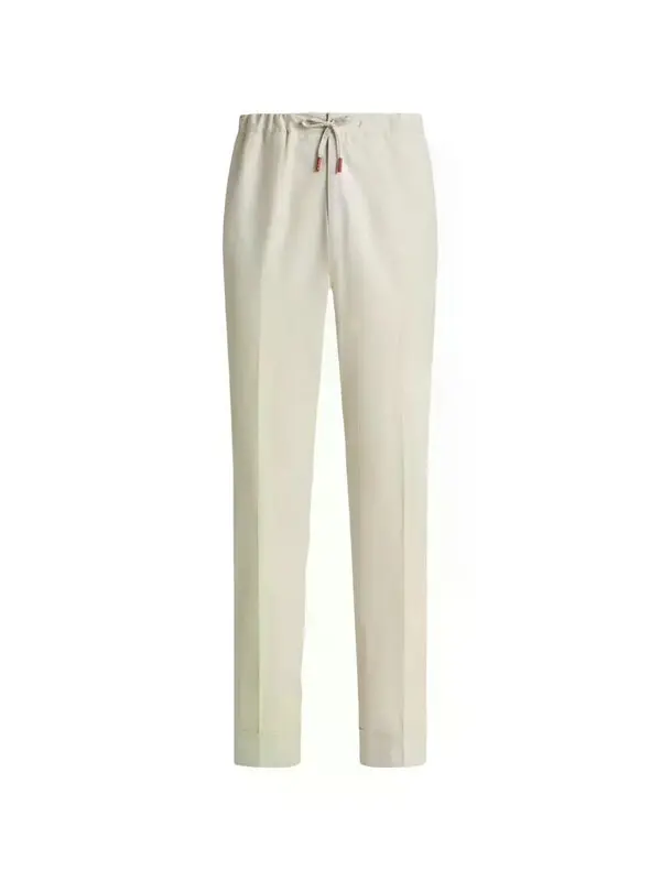 Kiton Drawstring Elasticated-waist Tailored Trousers