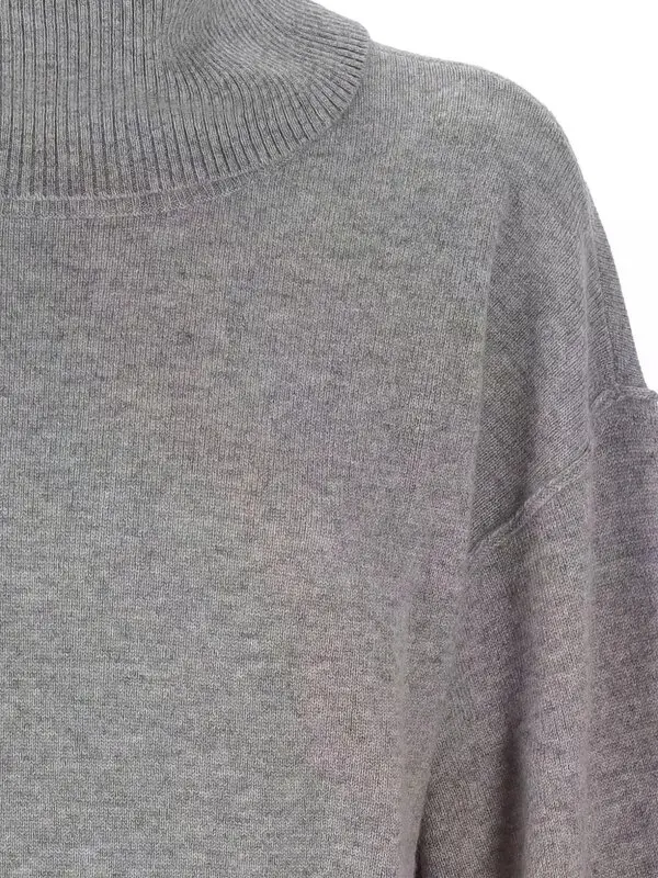 EMMA E GAIA Roll-neck Drop-shoulder Sweater