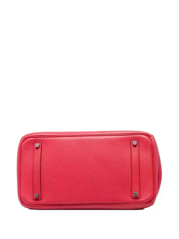 Hermès 2009 Clemence Birkin Retourne 35 Handbag - Red