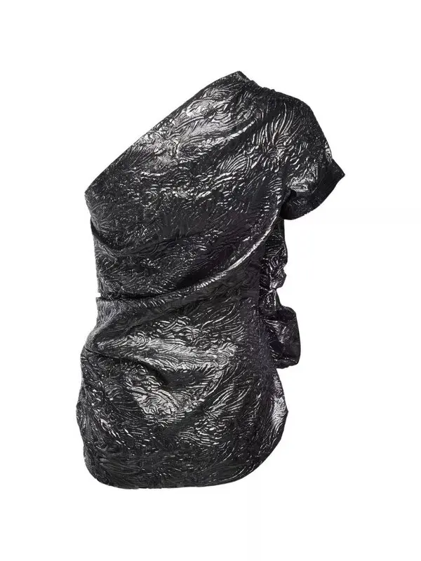 ISABEL MARANT VINTAGE Draped One-shoulder Mini Dress