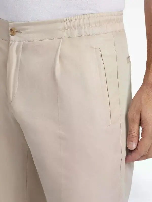 Kiton Drawstring-waist Pleated Trousers