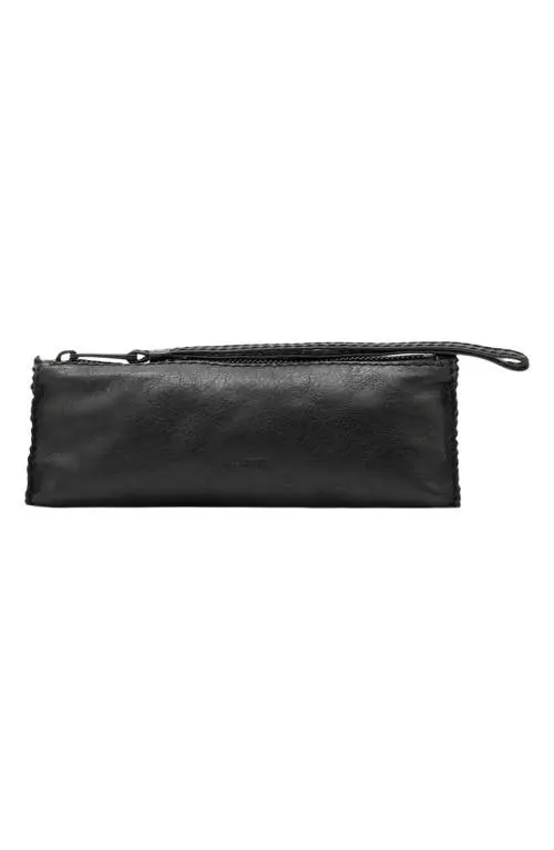 ALLSAINTS Siloh Leather Pencil Case - Black