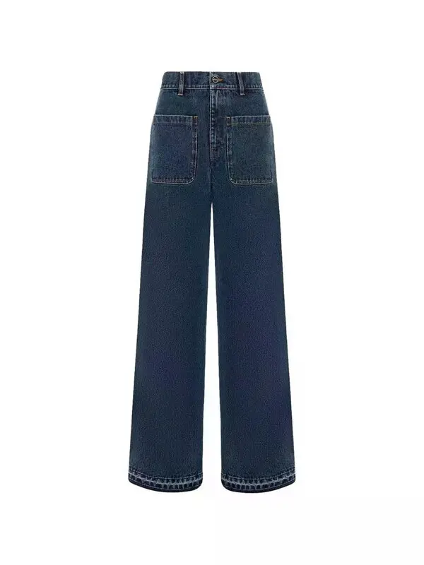 Kiton Logo-embroidered Patch-pocket Jeans