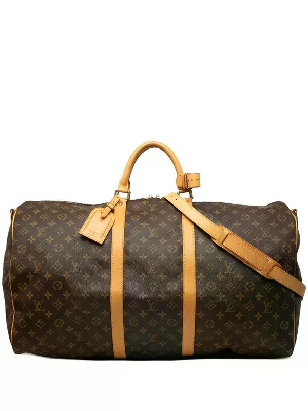LOUIS VUITTON 1997 Monogram Keepall Bandouliere 60 Travel Bag
