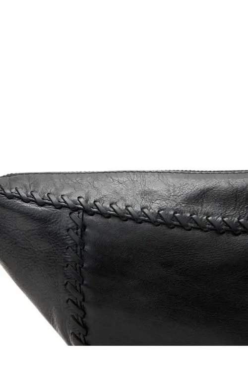 ALLSAINTS Esme Whipstitch Leather Crossbody Bag - Black