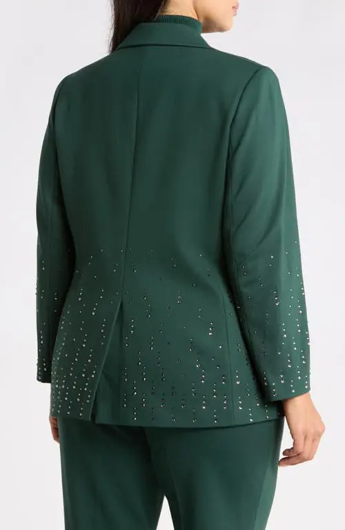 Anne Klein One-button Embellished Blazer