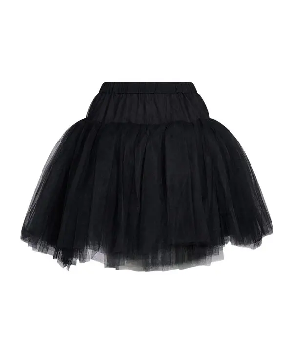 Simone Rocha Tulle-layered Gathered Flared Mini Skirt - Black