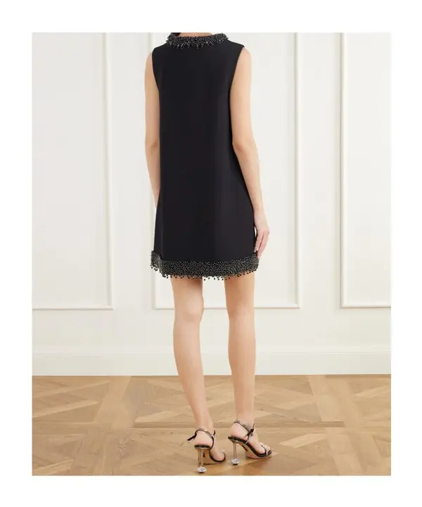 Simkhai Reux Beaded Crepe Mini Dress