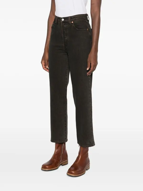 LEVI'S Logo Patch Straight-leg Jeans