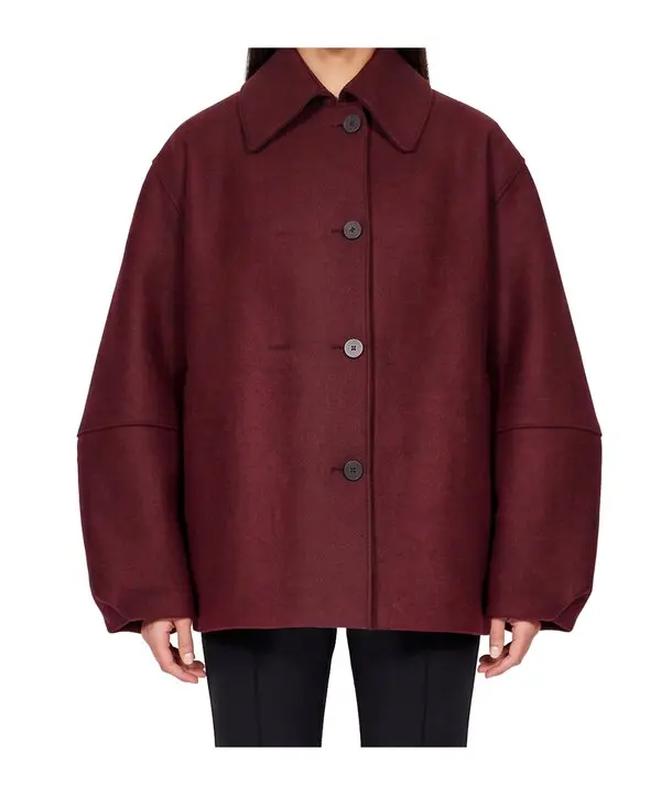 Harris Wharf London Long-sleeve Casual Jacket - Red