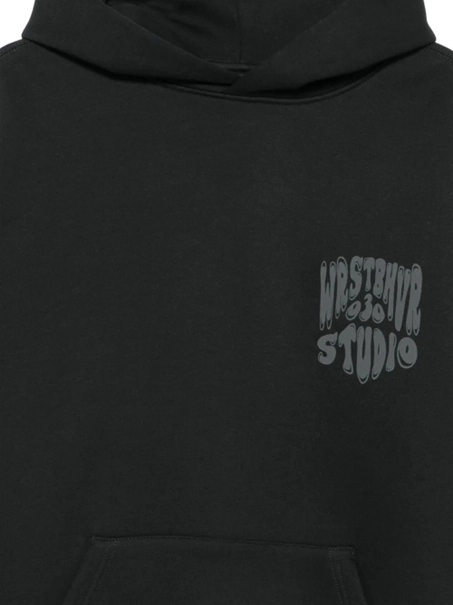 WRSTBHVR Logo-print Pouch-pocket Hoodie