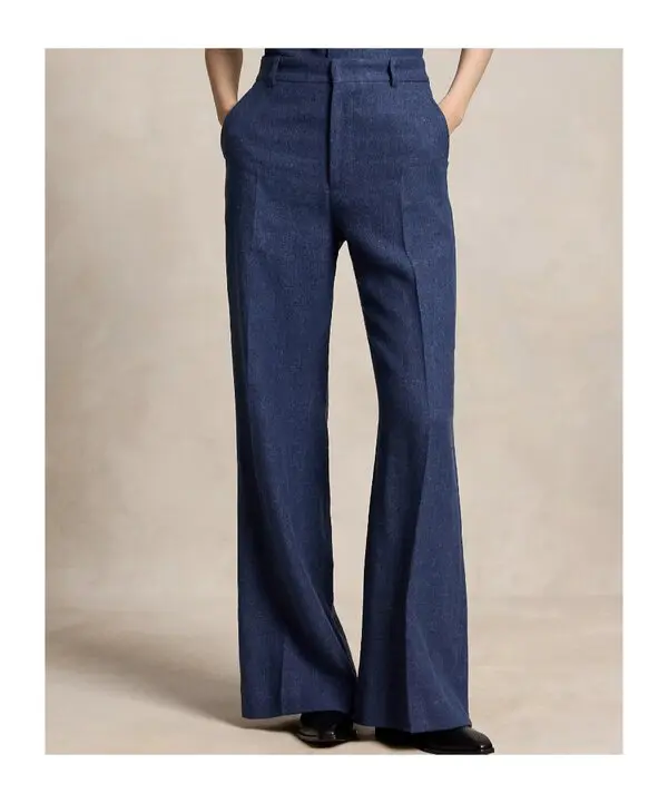 Polo Ralph Lauren High-rise Flared Trousers - Blue