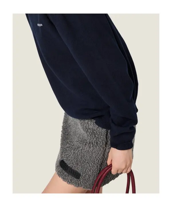 Miu Miu Fleece Miniskirt