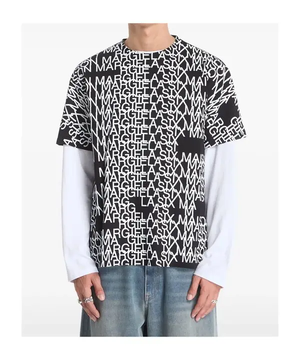 MAISON MARGIELA Logo-print Layered T-shirt